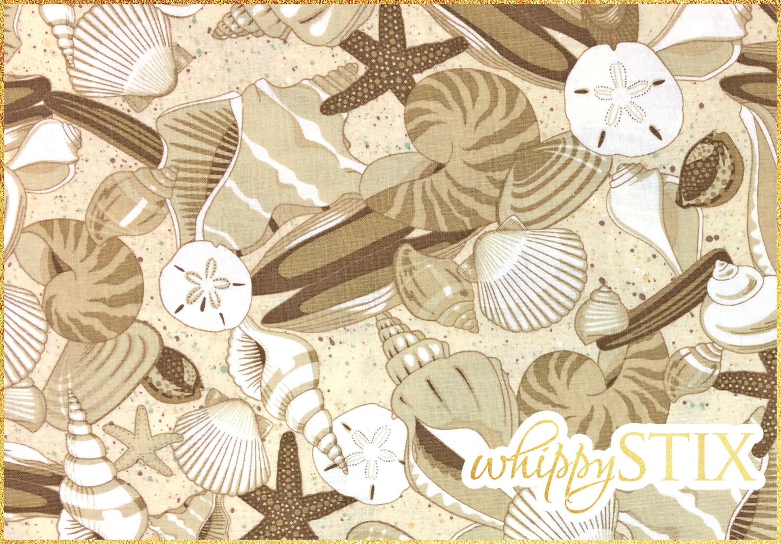 Seashell Fabric by the Yard, by the Sea by Helen Weinman for Marcus ...