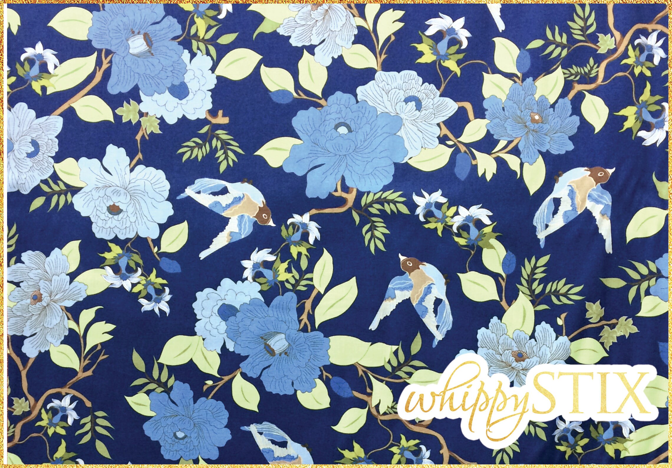 Blue Bird Fabric by the Yard Good Life by Wooster & Prince - Etsy Canada