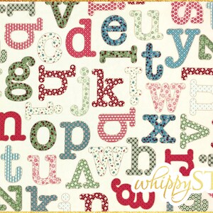 Alphabet Fabric by the Yard, Homeschool LB Krueger Windham Fabrics ...