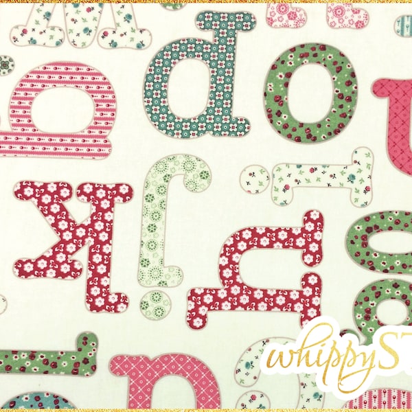 Alphabet Fabric - Etsy