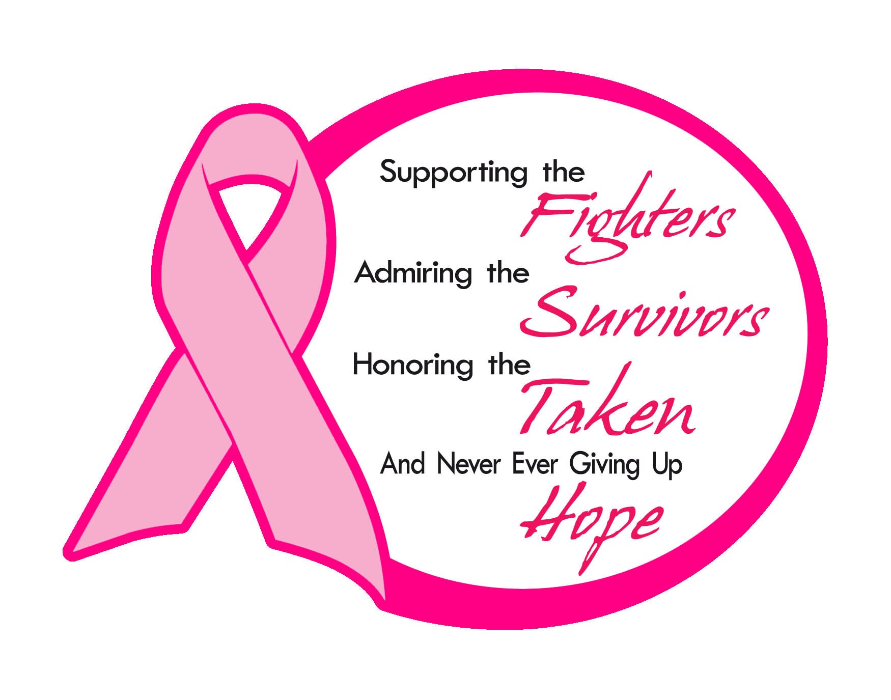 Breast Cancer Awareness 'fighter Survivor"pink Ribbon 6"x5.25" - Etsy