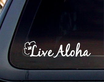 Live Aloha Decal - Etsy
