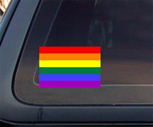 LGBT Gay Pride Rainbow Flag Car Decal Sticker,3 X 2, Decal,sticker,car ...