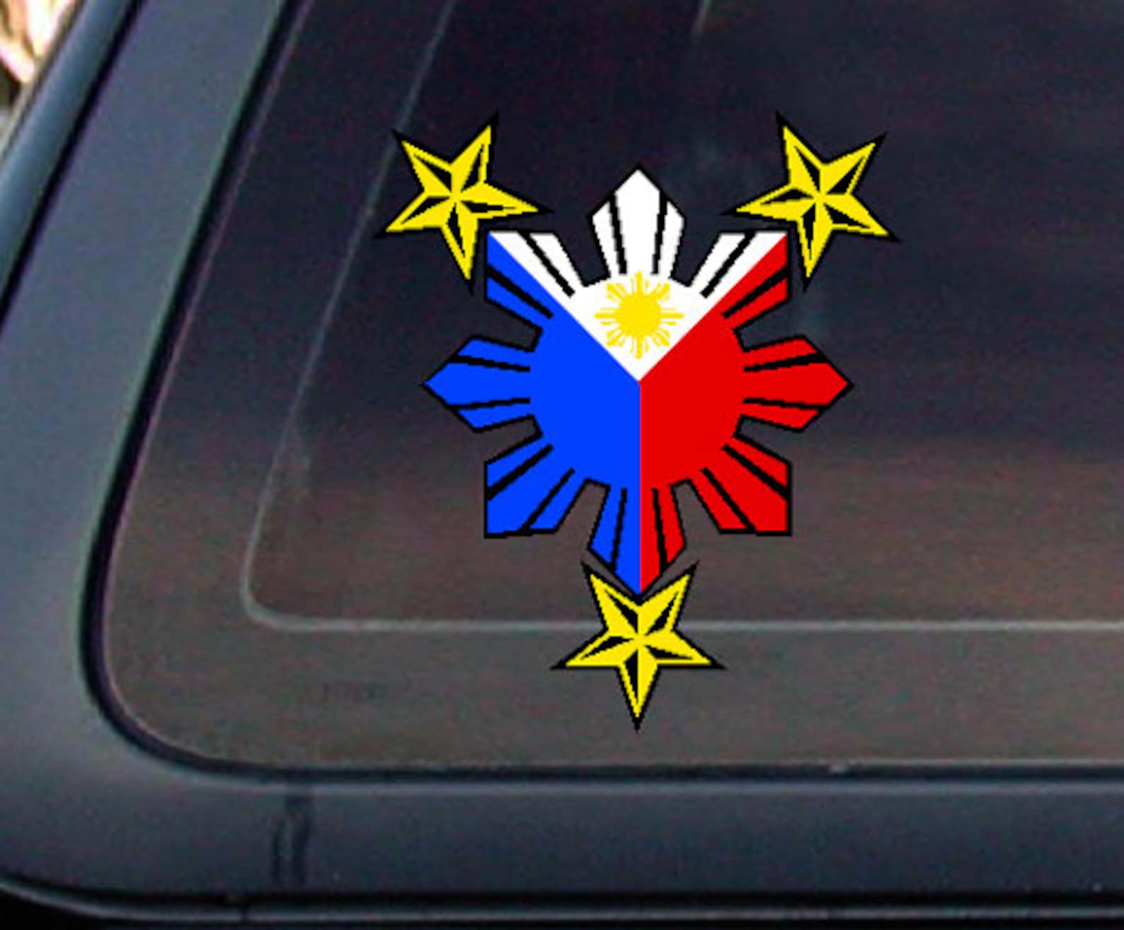 Philippine Flag Sun With Nautical STAR,321-2, 7.75x5,car Decal,sticker ...