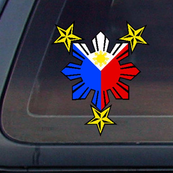 Philippines Flag Window Decal - Etsy