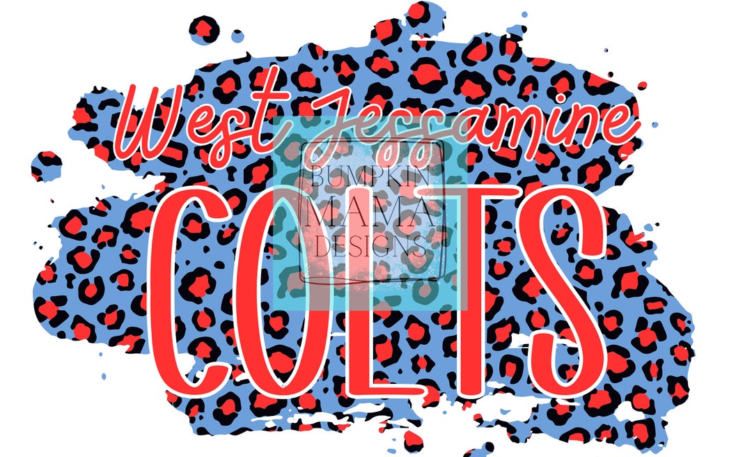 West Jessamine Colts Leopard Print PNG File Sublimation - Etsy