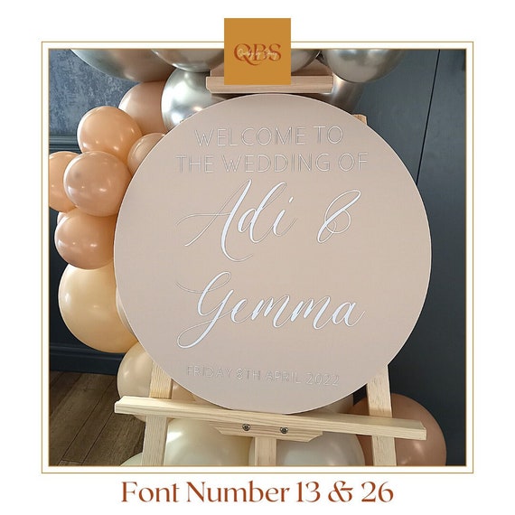 Acrylic Disc Signage Label Sail Board Labels Wedding - Etsy UK
