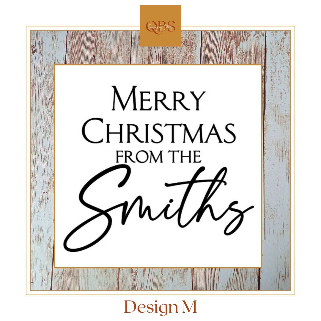 Christmas Vinyl Decal Stickers for Balloons, Crates, Jars, Boxes ...