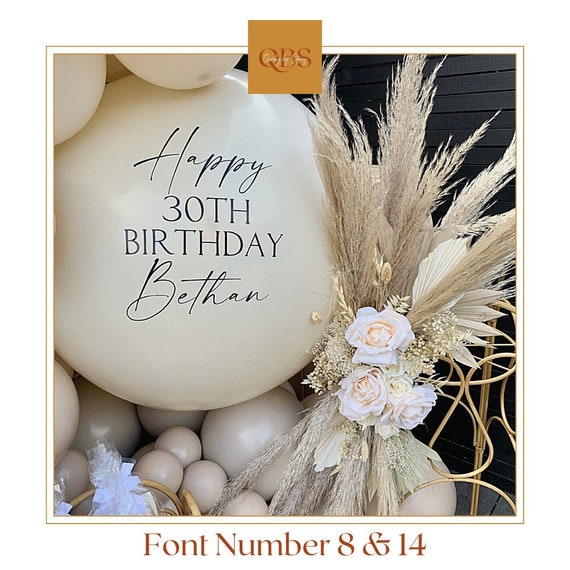 Balloon Stickers Custom Decal Vinyl Personalised Labels - Etsy UK