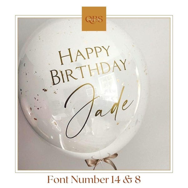 Vinyl Names Balloons - Etsy UK