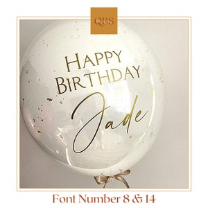 Custom Balloon Label, Label for 12-18 Inch Balloon, A5/A4 Sign Label ...