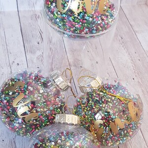 Christmas Bauble Name Labels Decal Vinyls Personalised | Etsy