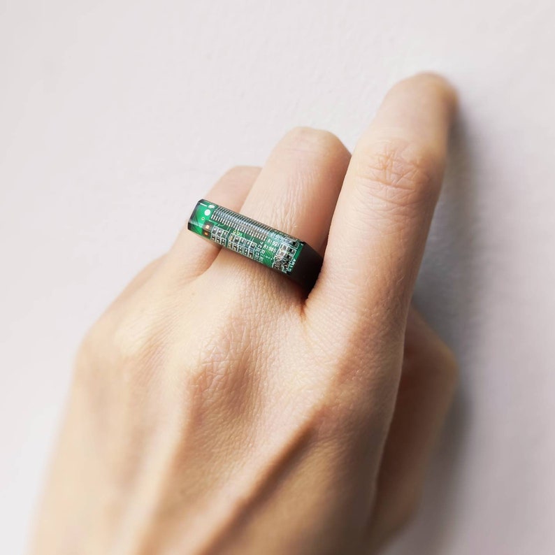 Circuit Board Ring Resin Ring Circuit Rings Geek Ring for - Etsy UK