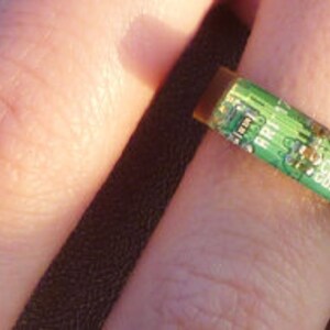 Circuit Board Ring Resin Ring Circuit Rings Geek Ring for - Etsy UK