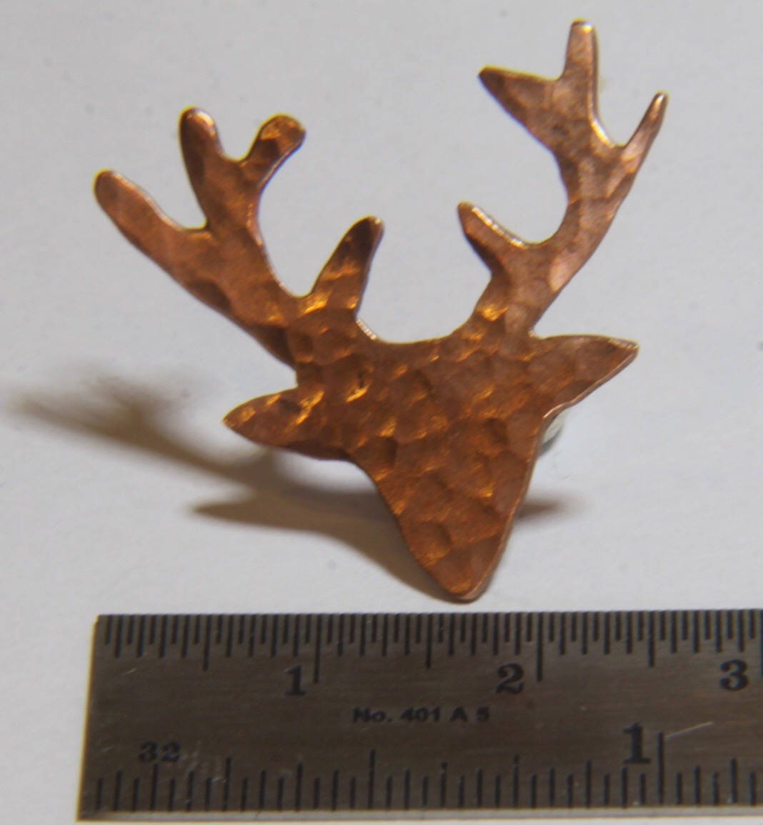 Stags Head Pin Sterling Silver Stag Head Suit Lapel Pin - Etsy