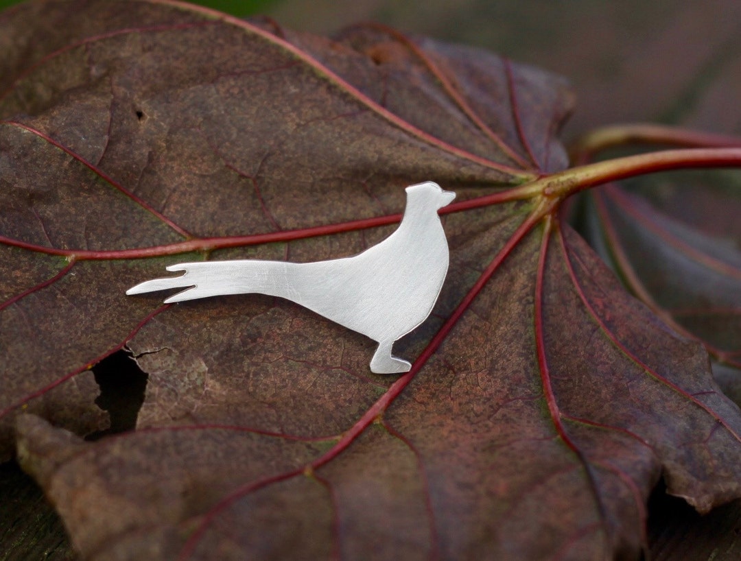 Handmade Sterling Silver Pheasant Pin – Countryside Jewelry - Etsy