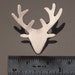 Stags Head Pin Sterling Silver Stag Head Suit Lapel Pin - Etsy