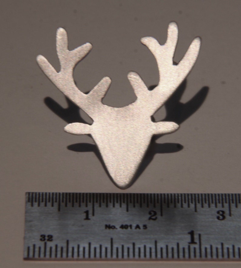 Stags Head Pin Sterling Silver Stag Head Suit Lapel Pin Etsy