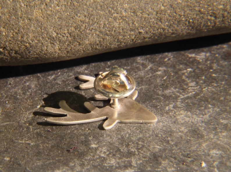 Stags Head Pin Sterling Silver Stag Head Suit Lapel Pin - Etsy