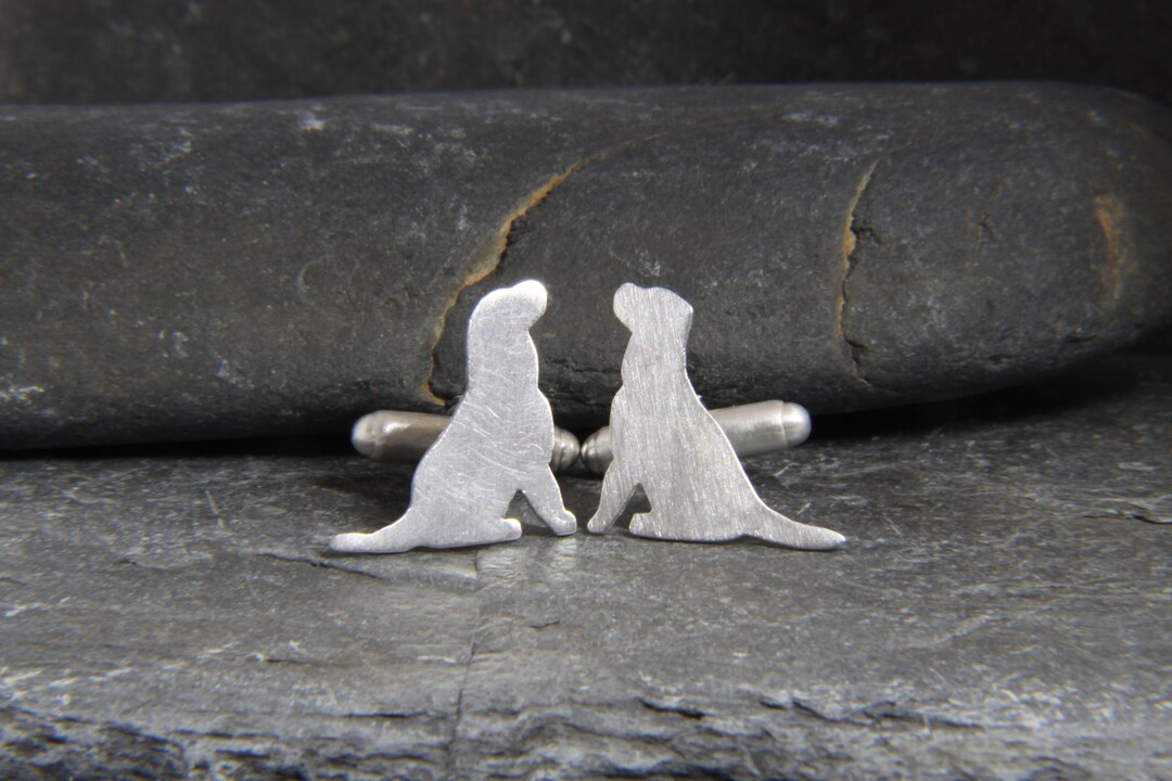 Labrador Retriever Cufflinks Silver Dog Cufflinks Labrador - Etsy