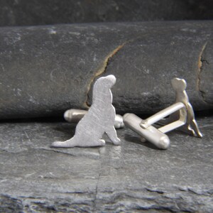 Labrador Retriever Cufflinks - Silver Dog Cufflinks - Labrador Gifts ...
