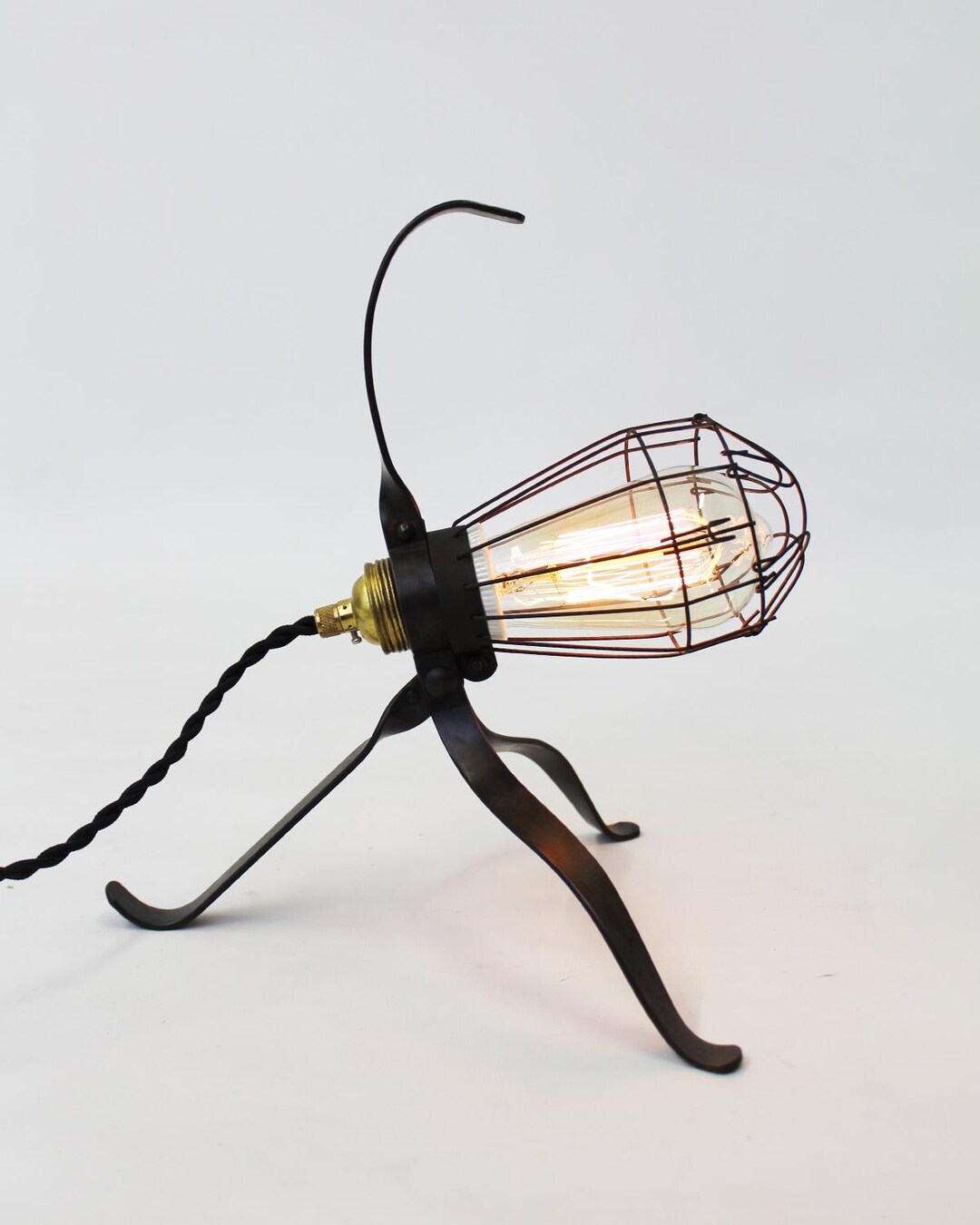 Table Lamp, Upcycled, Industrial, Vintage, E27 Socket, Handmade, Loft ...