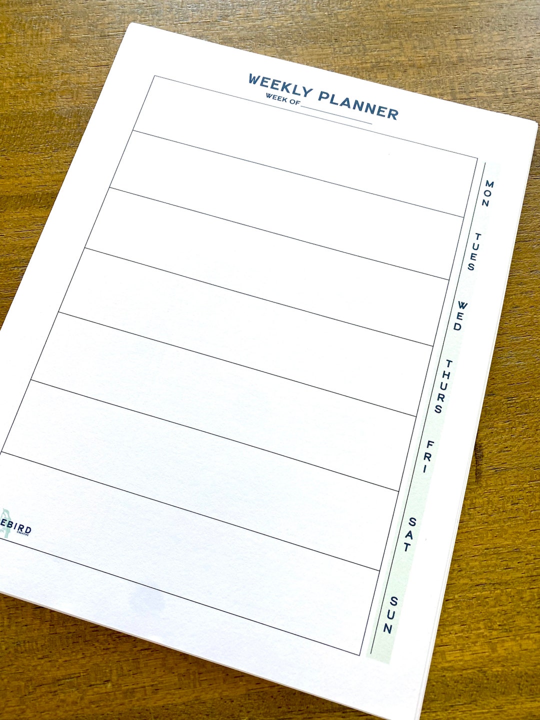 Weekly Printable Calendar, Facing Pages - Etsy