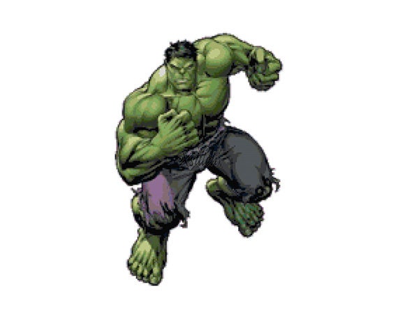 The Incredible Hulk Cross Stitch Pattern | Etsy