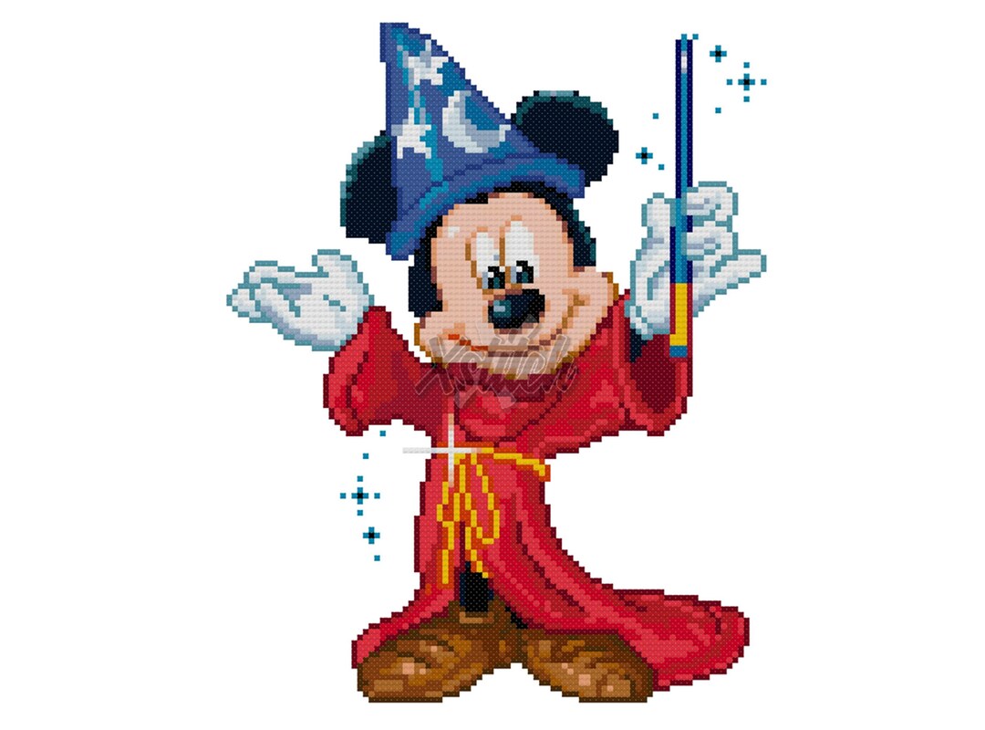 Kruissteekpatroon Mickey Mouse en Minnie Mouse - Etsy Nederland