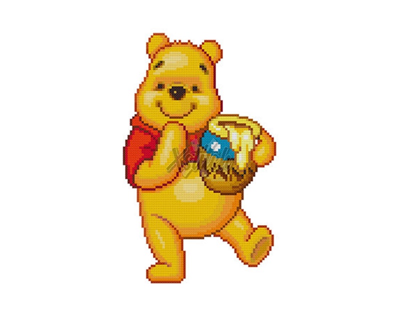 Winnie the Pooh Cross Stitch Pattern - Etsy