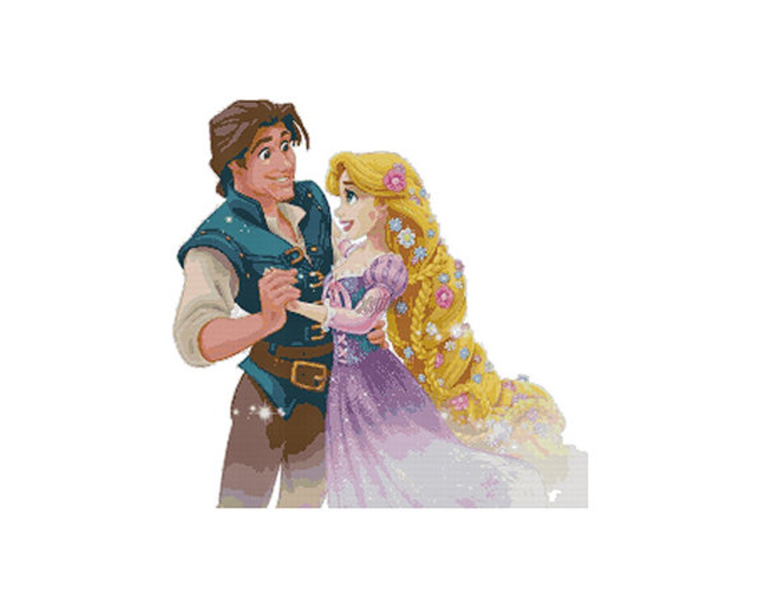 Tangled Rapunzel Cross Stitch Pattern - Etsy