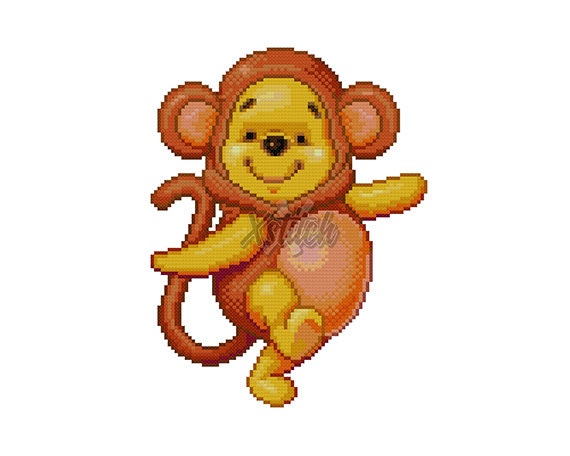 Winnie the Pooh Cross Stitch Pattern - Etsy