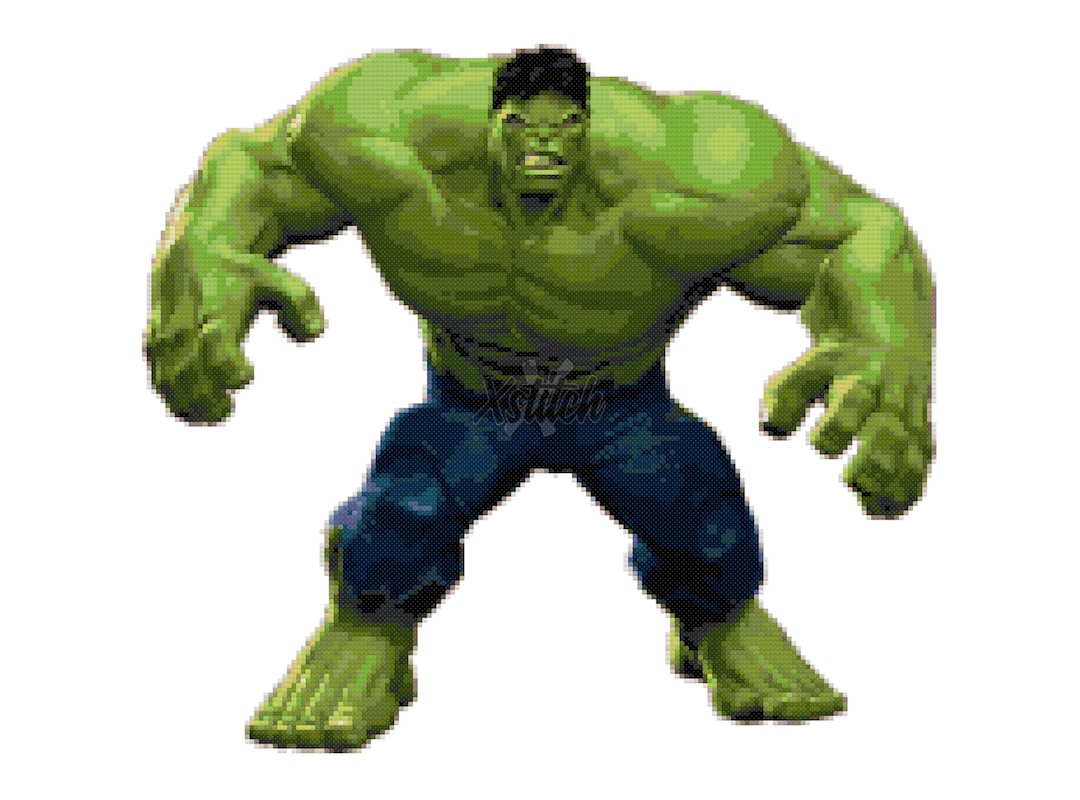 The Incredible Hulk Cross Stitch Pattern - Etsy