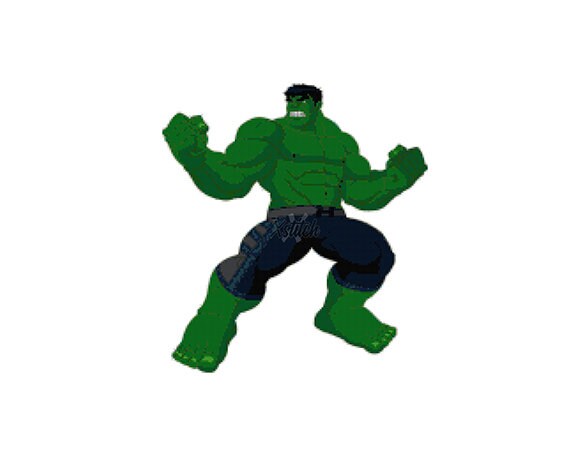 The Incredible Hulk Cross Stitch Pattern | Etsy