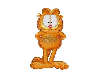 Garfield and Odie 4 Counted Cross Stitch Pattern PDF Download - Etsy