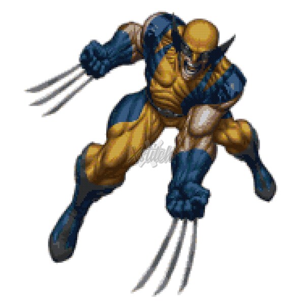 Wolverine Cross Stitch Pattern - Etsy