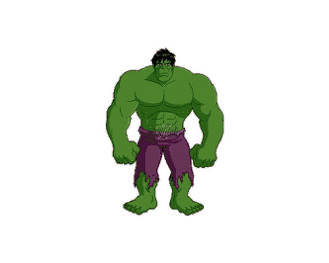 The Incredible Hulk Cross Stitch Pattern | Etsy