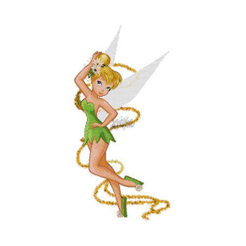 TINKER BELL Cross Stitch Pattern PDF Embroidery Cute Nursery - Etsy