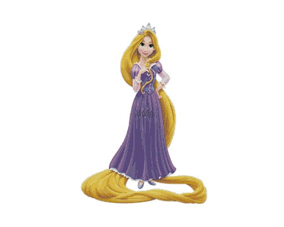 Tangled Rapunzel Cross Stitch Pattern - Etsy
