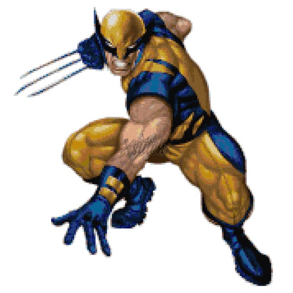 Wolverine Cross Stitch Pattern - Etsy