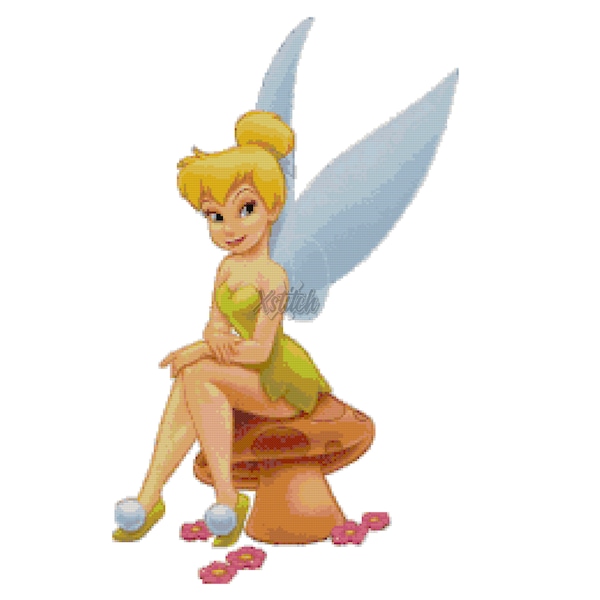 Tinkerbell Cross Stitch Pattern - Etsy