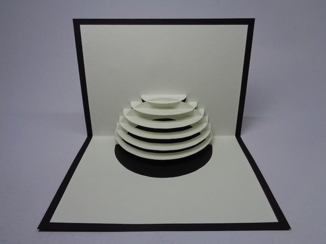 Semicircle Origamic Architecture Pop-up Card: 3D Kirigami Paper Art ...