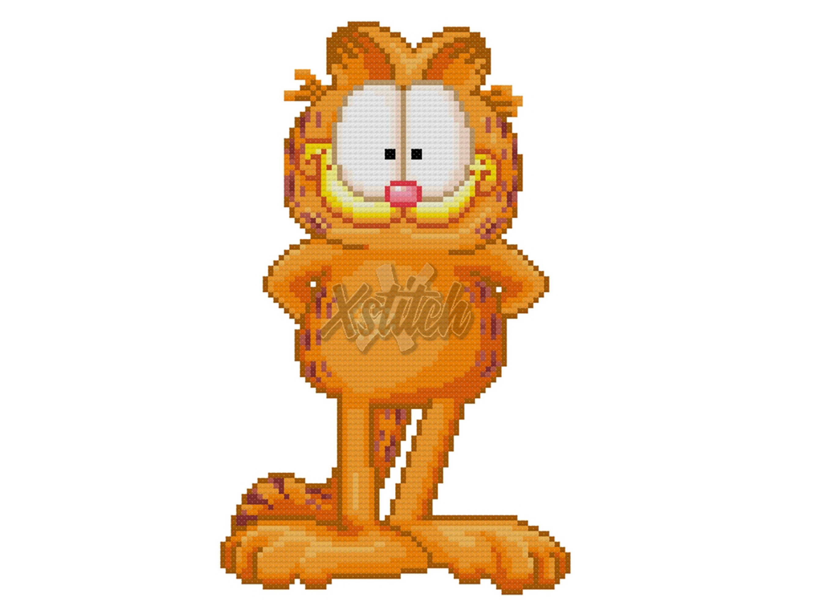Garfield Cross Stitch Pattern - Etsy