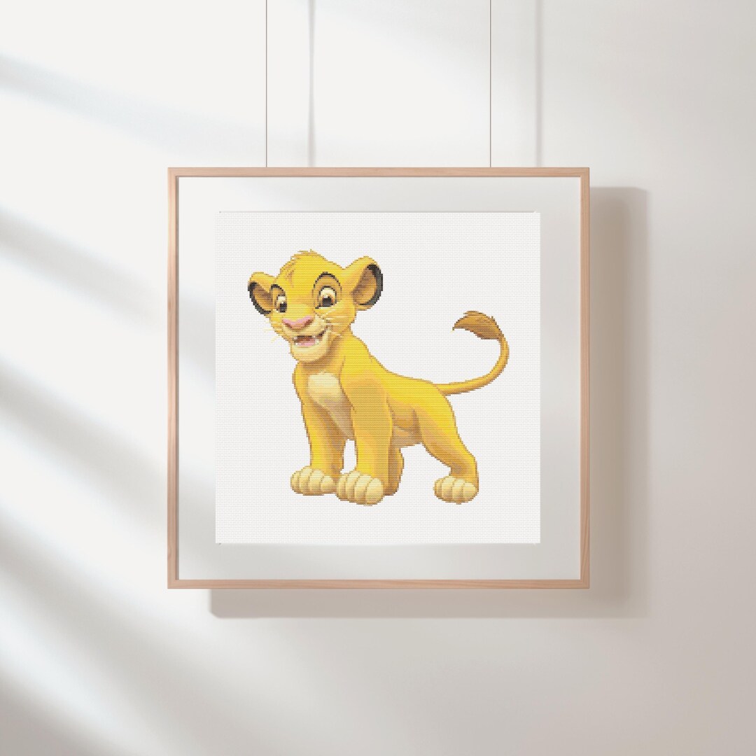 Lion King Simba Cross Stitch Pattern – Instant Download PDF, Disney ...