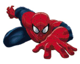 Spider-man Cross Stitch Pattern ONLY - Etsy