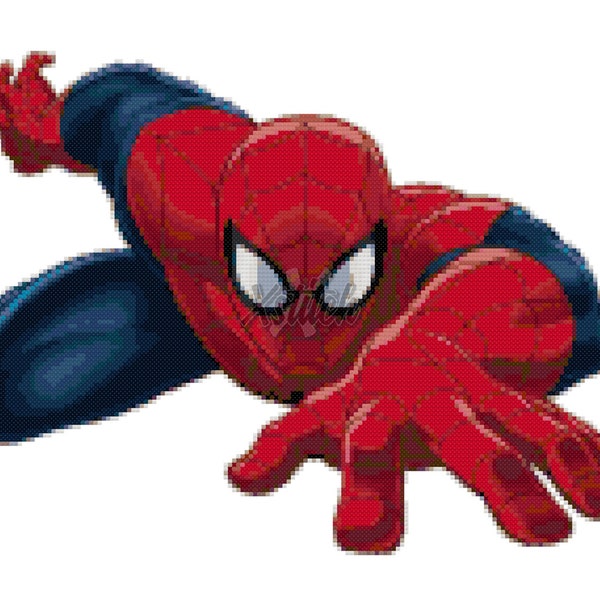 Spider Man Cross Stitch - Etsy