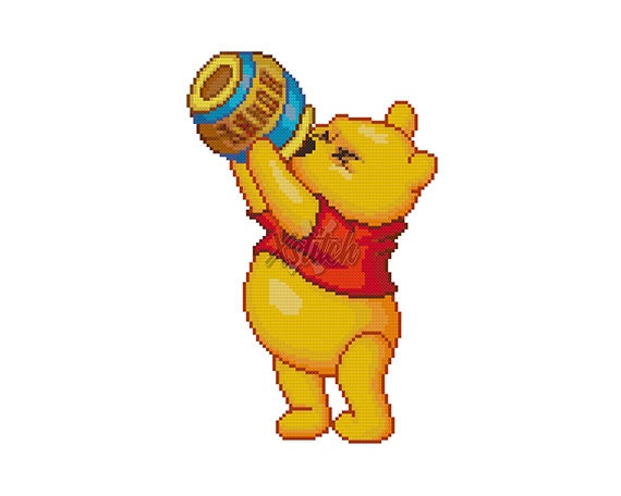 Winnie the Pooh Cross Stitch Pattern - Etsy