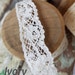 Beautiful Vintage Style Nottingham Lace Trim by the Meter, Narrow 1.8cm ...