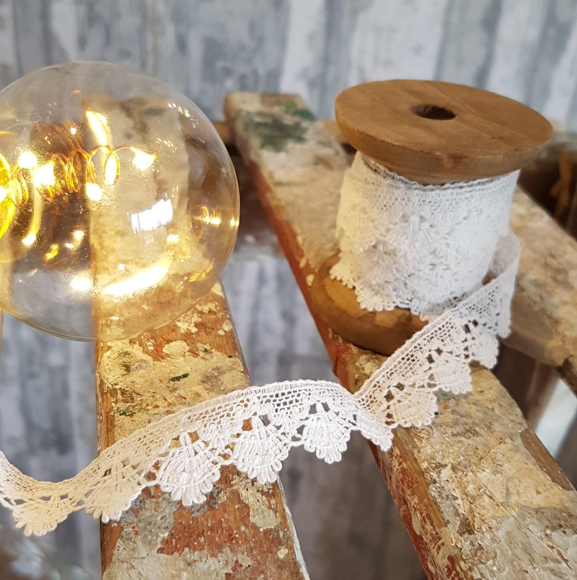 1.8cm Vintage Art Deco Style Nottingham Lace Trim by the - Etsy