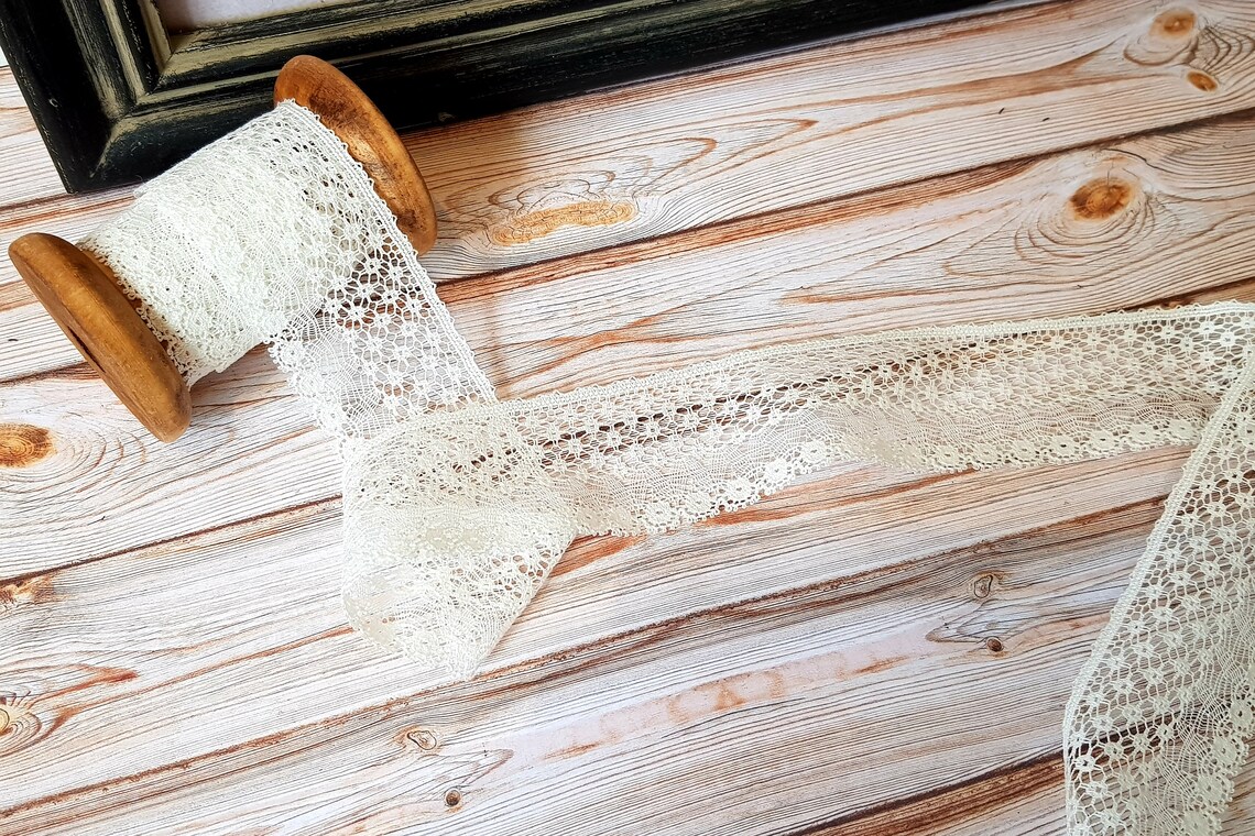 Beautiful Vintage Style Nottingham Lace Trim by the Meter | Etsy